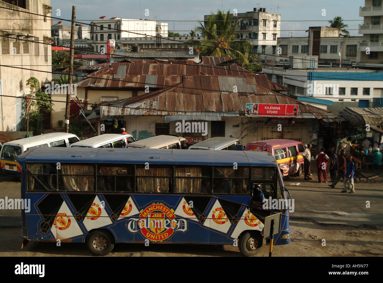 People aboard buses in Nairobi bus station. Nairobi, Kenya, Africa ...