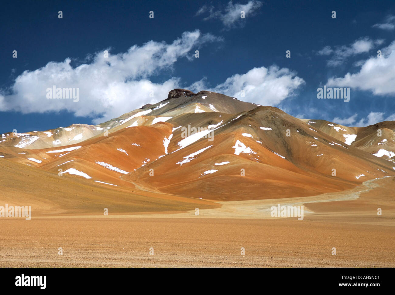 Colourful volcanic rocks of the Andes mountains along Bolivia Chile ...
