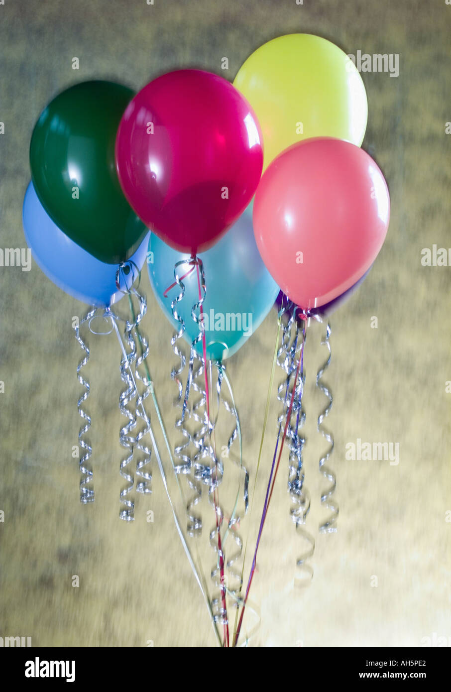 Colourful, colorful party decorations balloons Stock Photo - Alamy