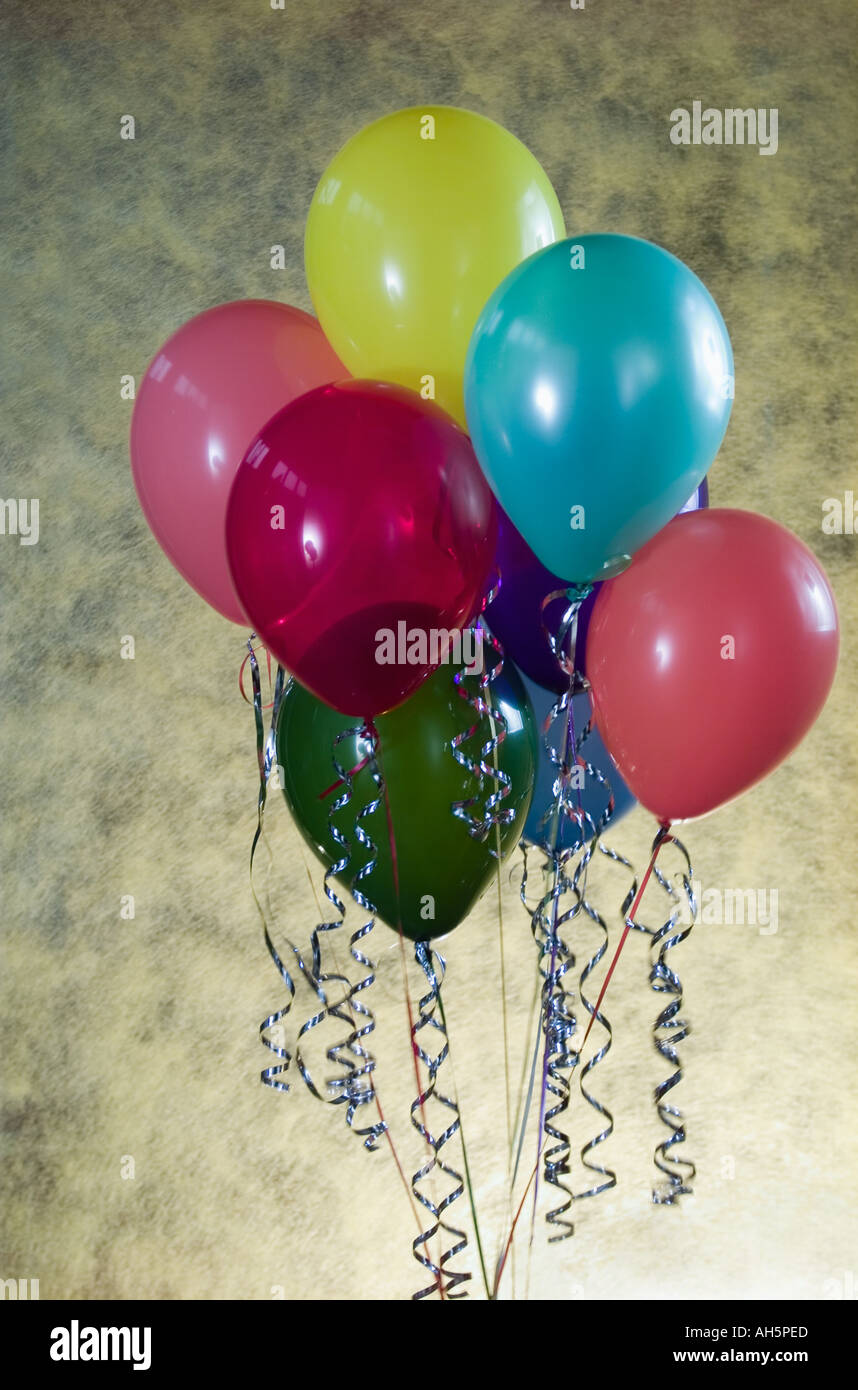 Colorful, Colourful party decoration balloons Stock Photo - Alamy