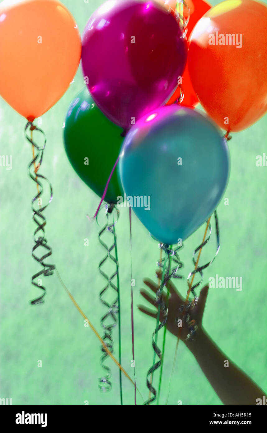 Colorful, colourful party decoration balloons Stock Photo - Alamy
