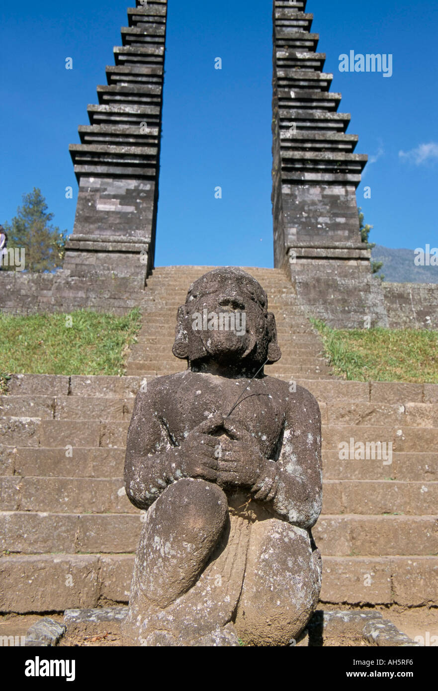 Statue Candi Ceto Hindu temple with elements of Shavaism and fertility ...