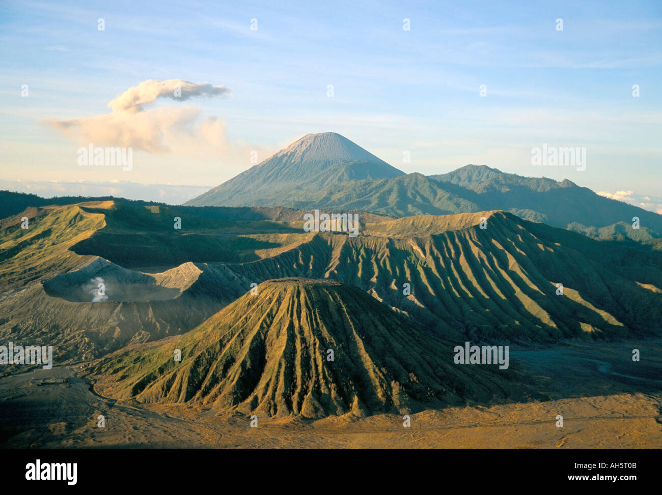Bromo Tengger Semeru National Park at dawn island of Java Indonesia ...