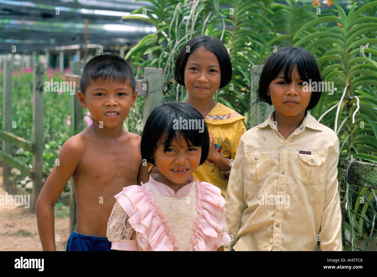 Local children Phuket Thailand Southeast Asia Asia Stock Photo - Alamy