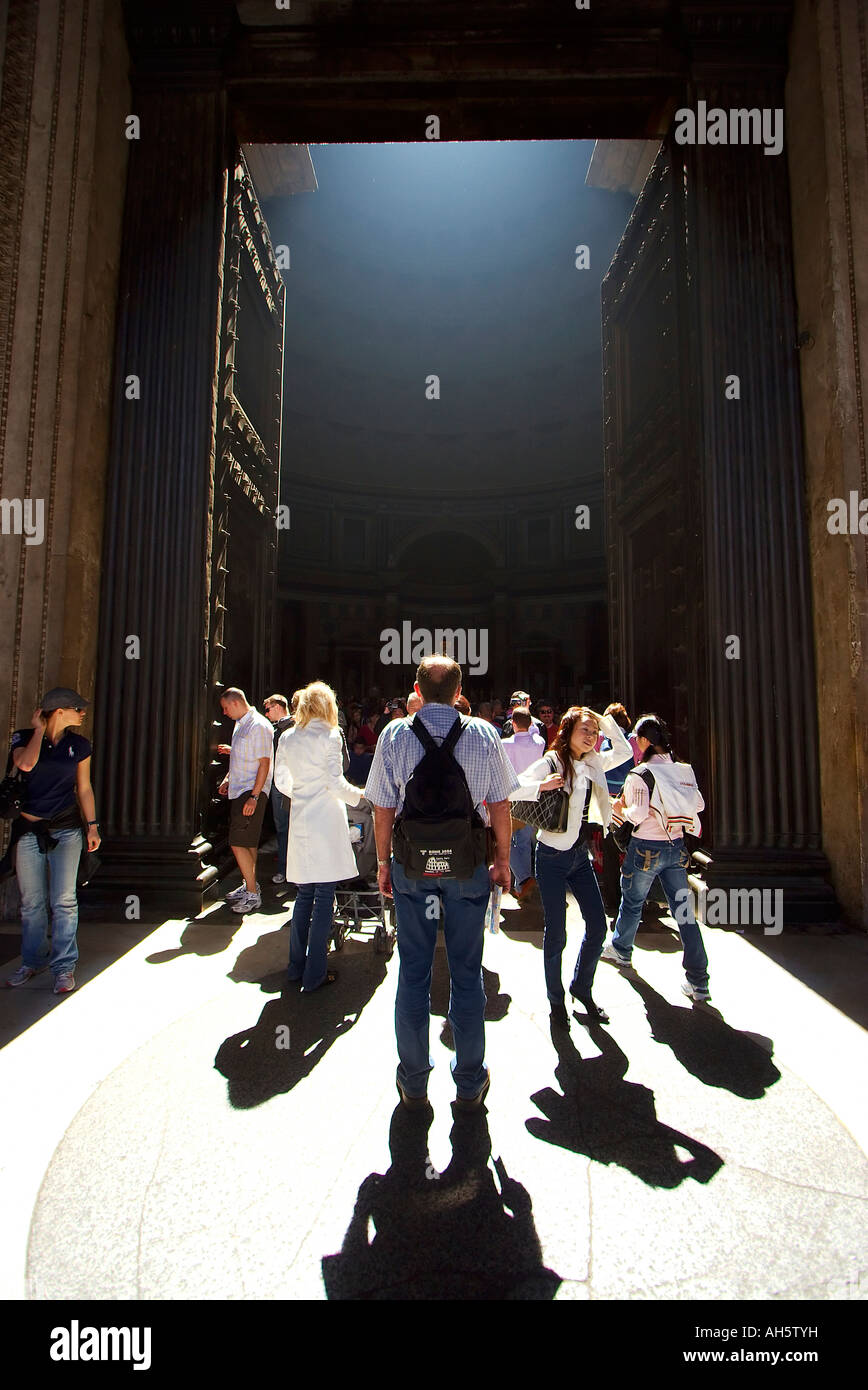 In the Light Rome Italy The Famous Pantheon Temple of all the Gods ...