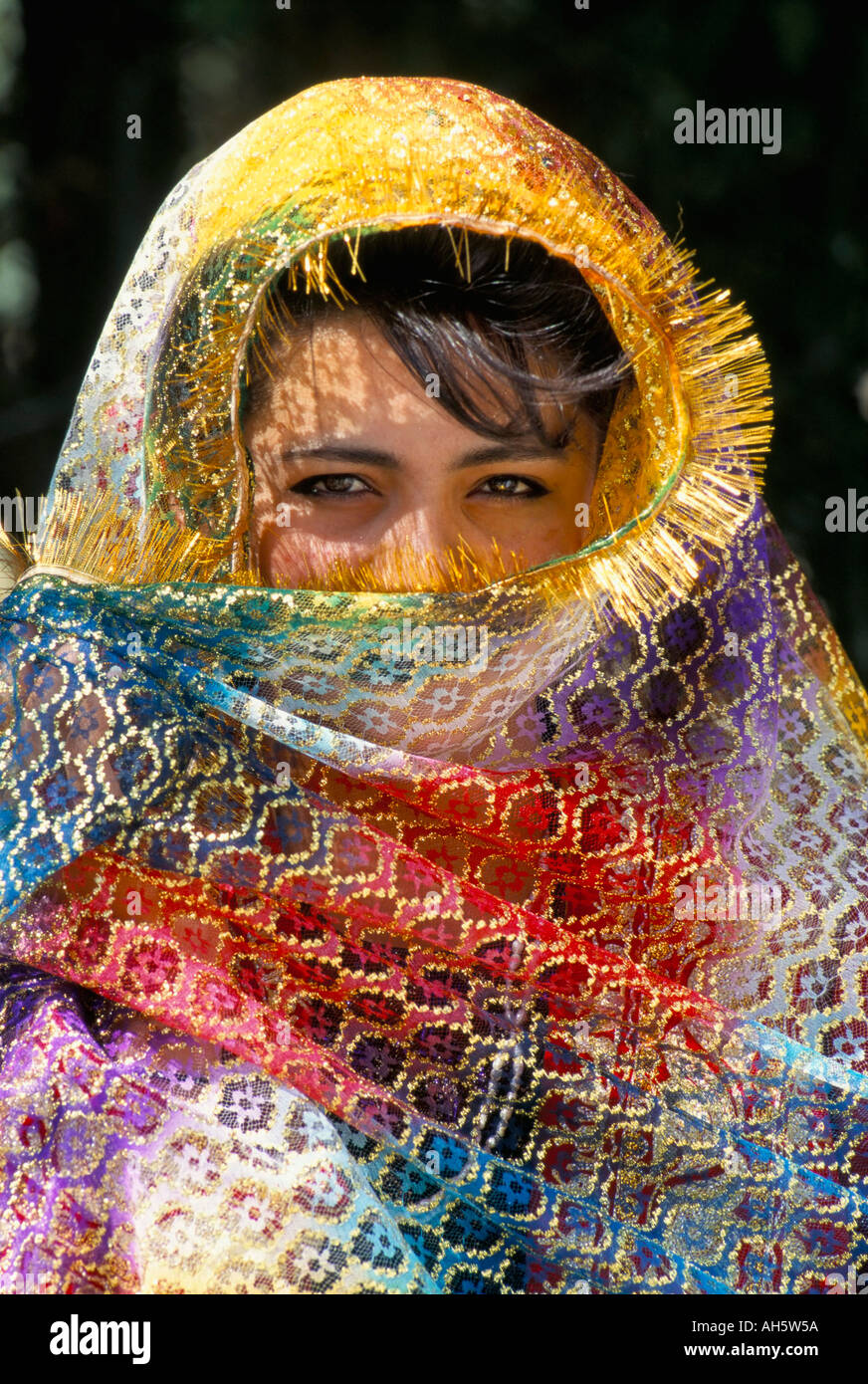 Uzbek girl guest at a wedding Bukhara Uzbekistan Central Asia Asia ...