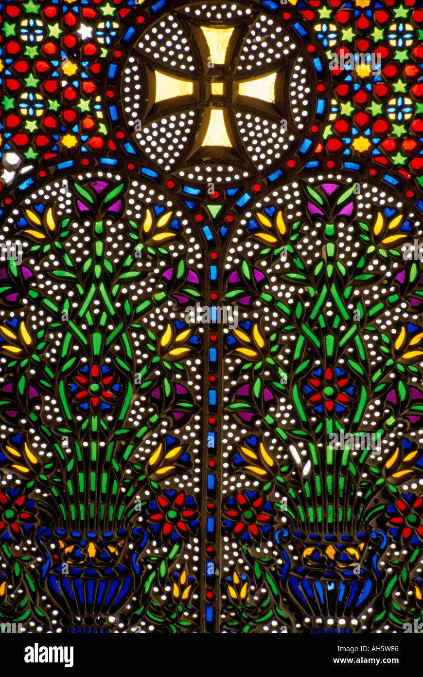 Stained glass from the 15th and 16th centuries Coptic Museum Old Cairo ...