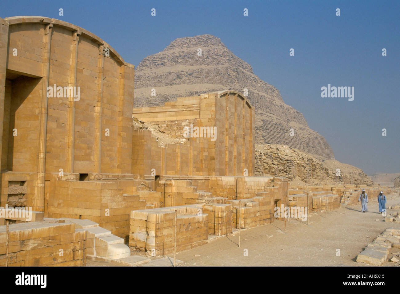 Heb Sed Court and Step Pyramid Saqqara UNESCO World Heritage Site Egypt ...
