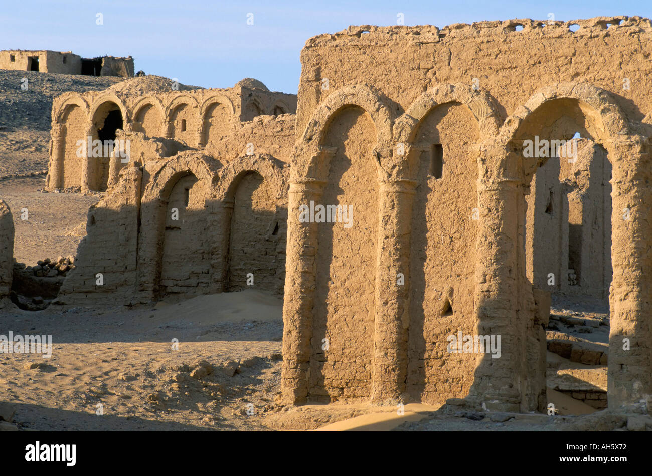 Coptic necropolis el Bagawat Kharga oasis Western Desert Egypt North ...