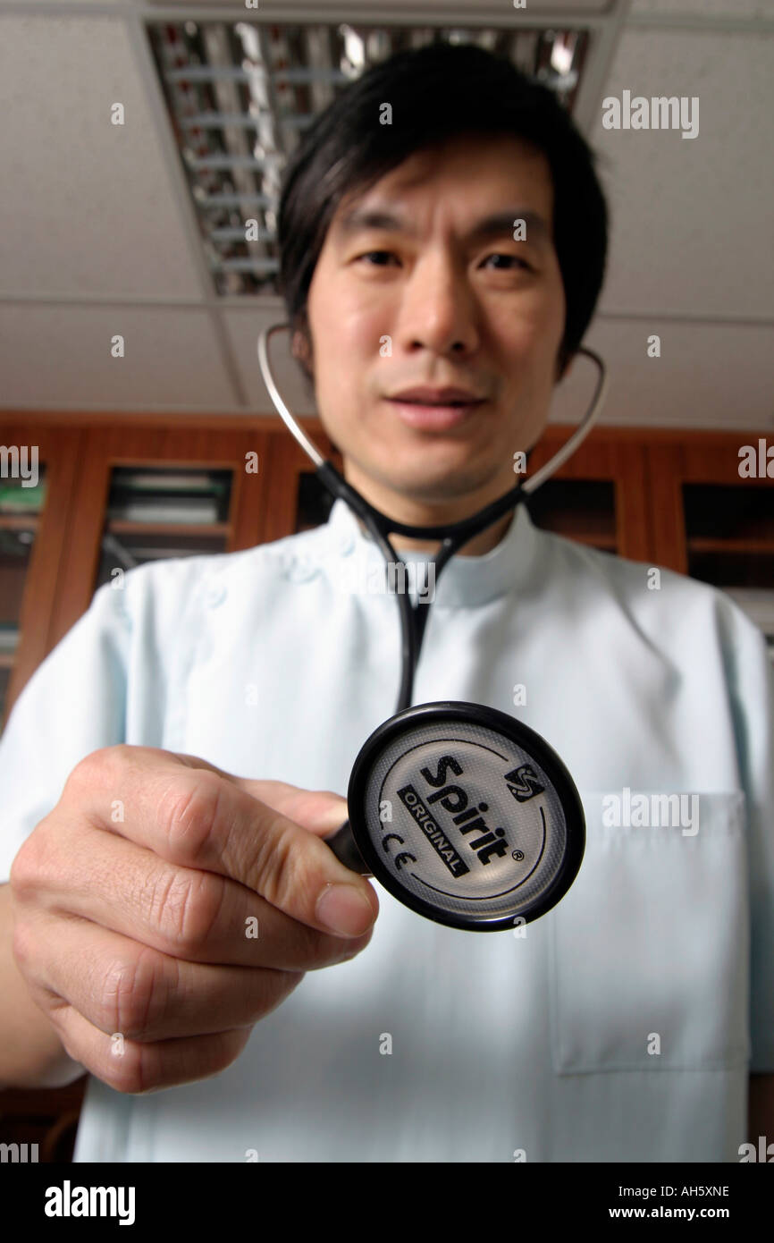 Doctor with stethoscope Stock Photo - Alamy