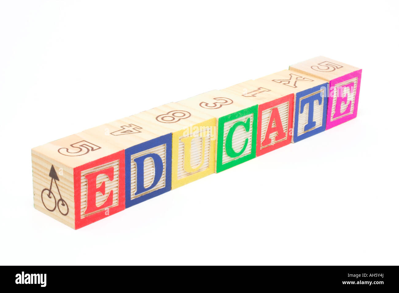 Alphabet Blocks - EDUCATE Stock Photo - Alamy