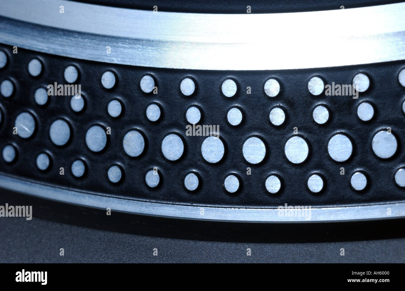 Strobe system on record deck Stock Photo - Alamy