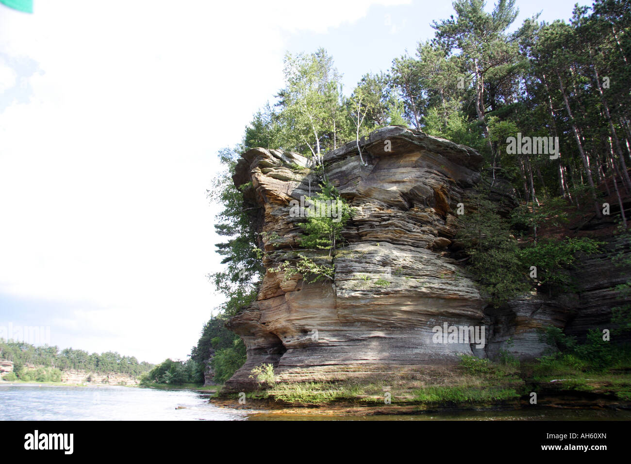 Wisconsin river. Rock Formations Stock Photo - Alamy