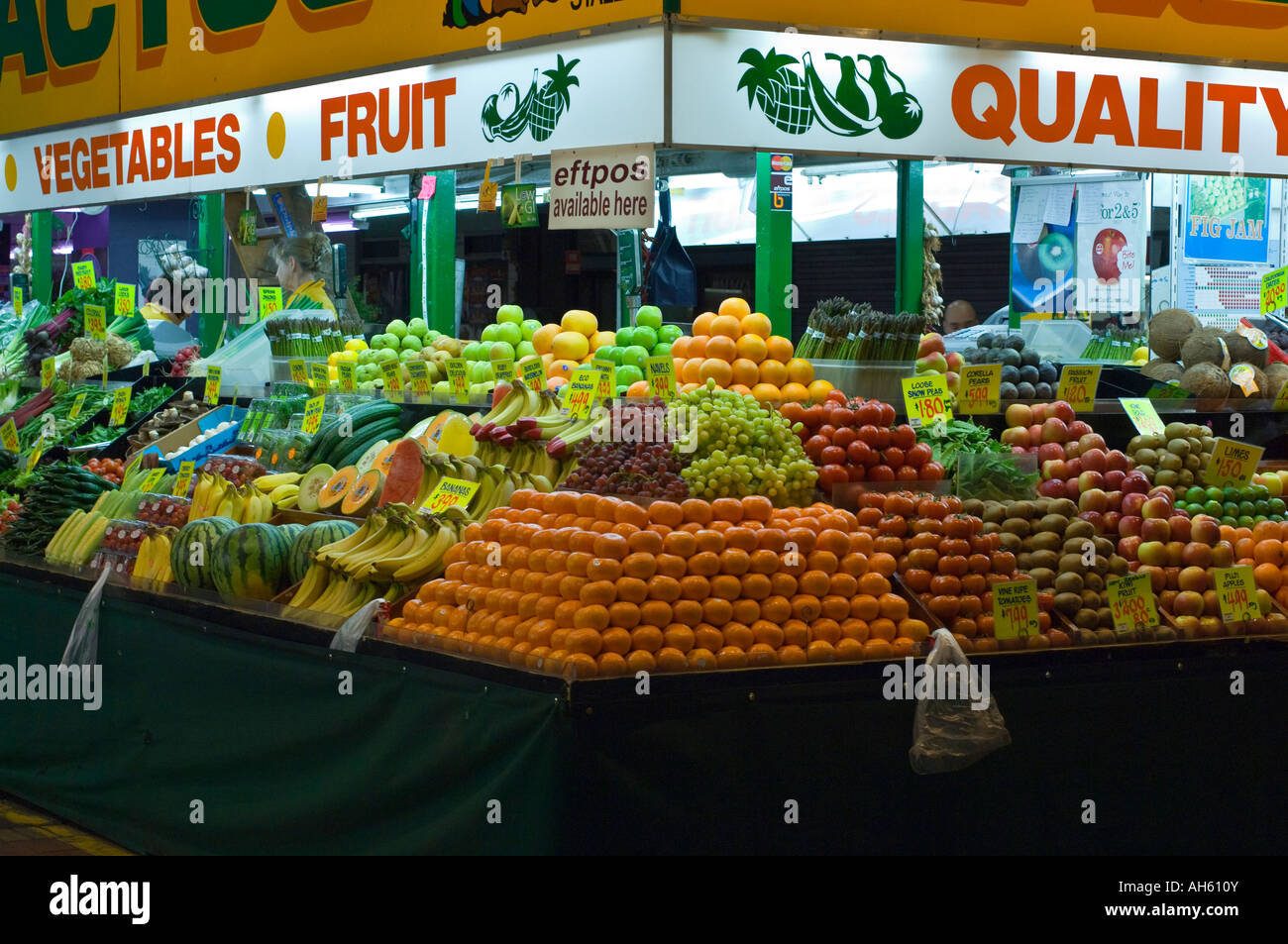 Fruit stall adelaide central markets hi-res stock photography and ...