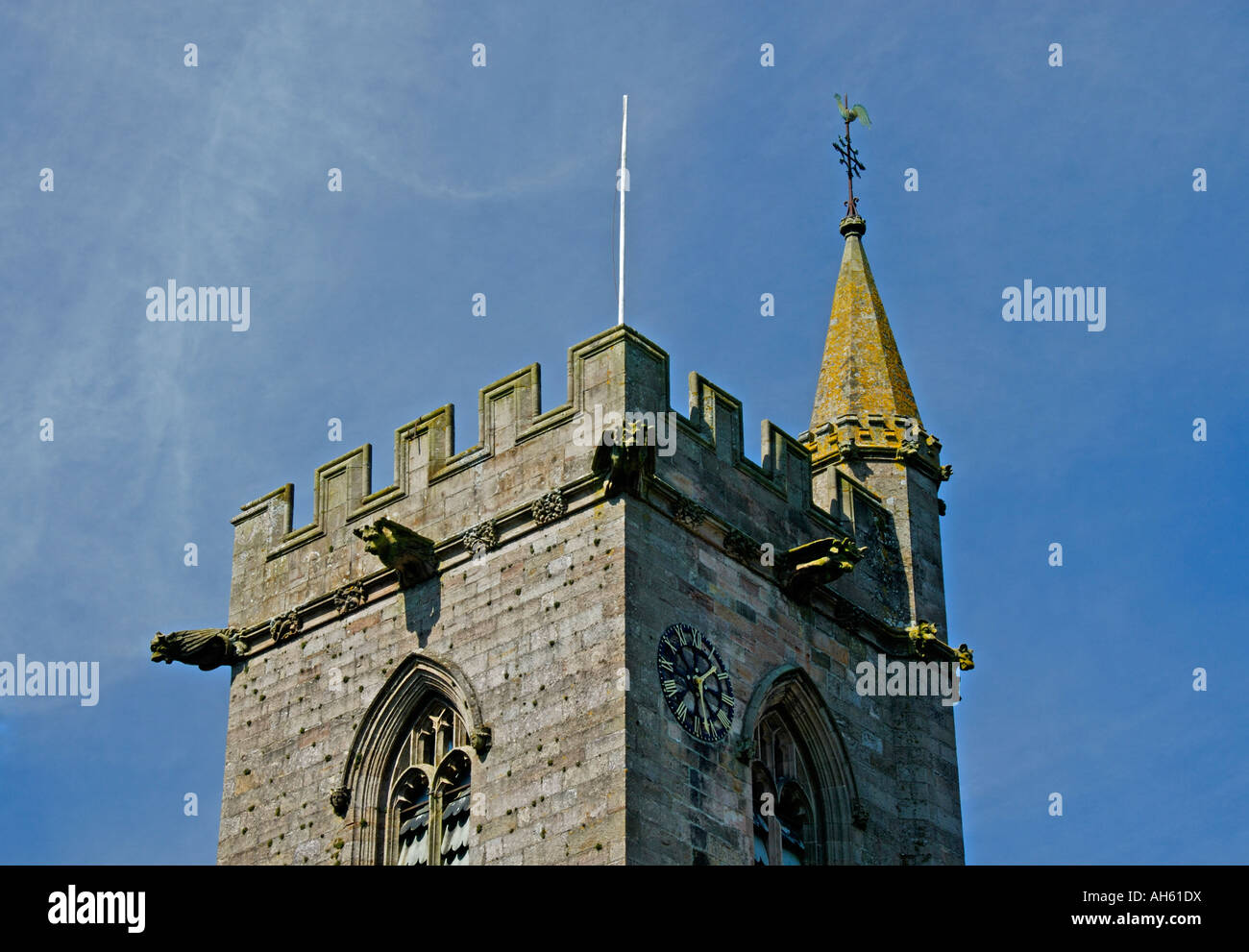 Detail of tower , Church of Saint Lawrence . Crosby Ravensworth ...