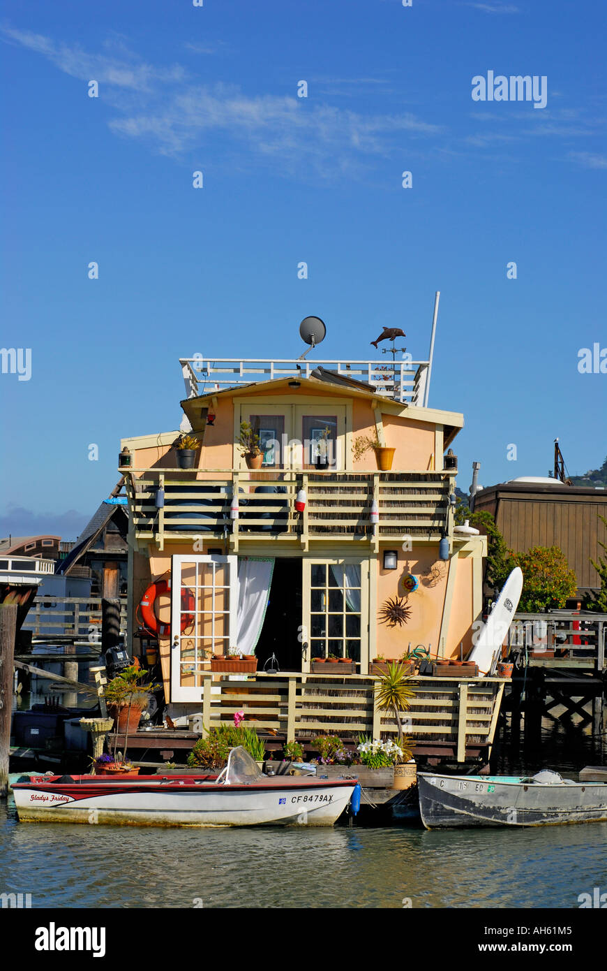 Sausalito houseboat hi-res stock photography and images - Alamy