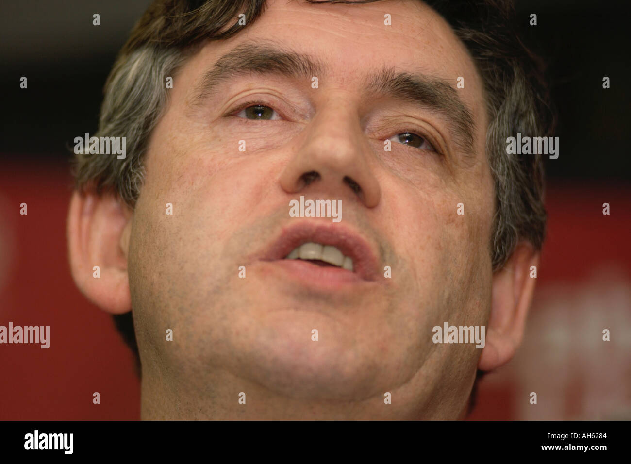 Gordon Brown pictured while visiting South Wales UK Stock Photo - Alamy