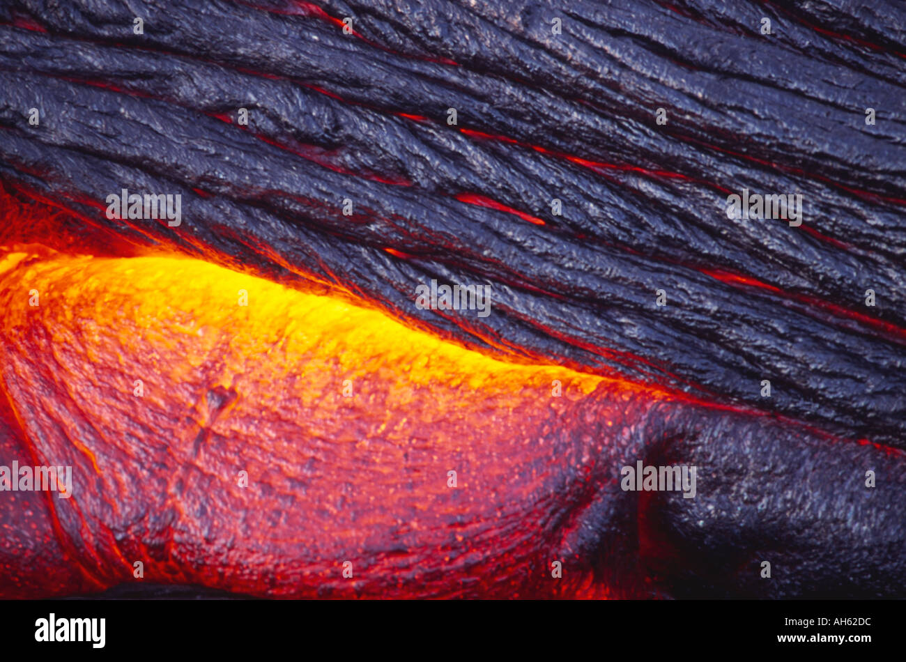 Pahoehoe Lava Kilauea Volcano Hawaii Volcanoes National Park Island of ...