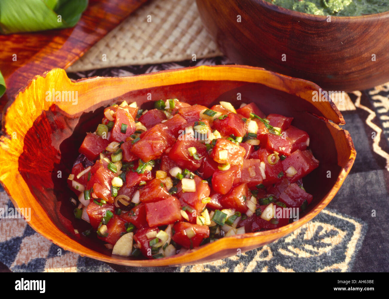 Ahi Poke Luau Hawaii Stock Photo - Alamy