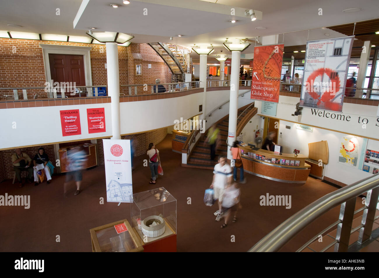 The globe theatre foyer hi-res stock photography and images - Alamy