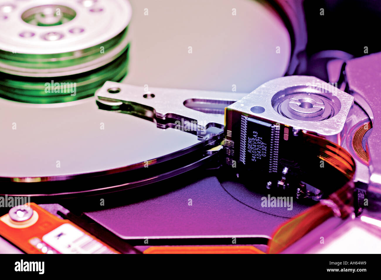 inside of a computer hard disk Stock Photo - Alamy