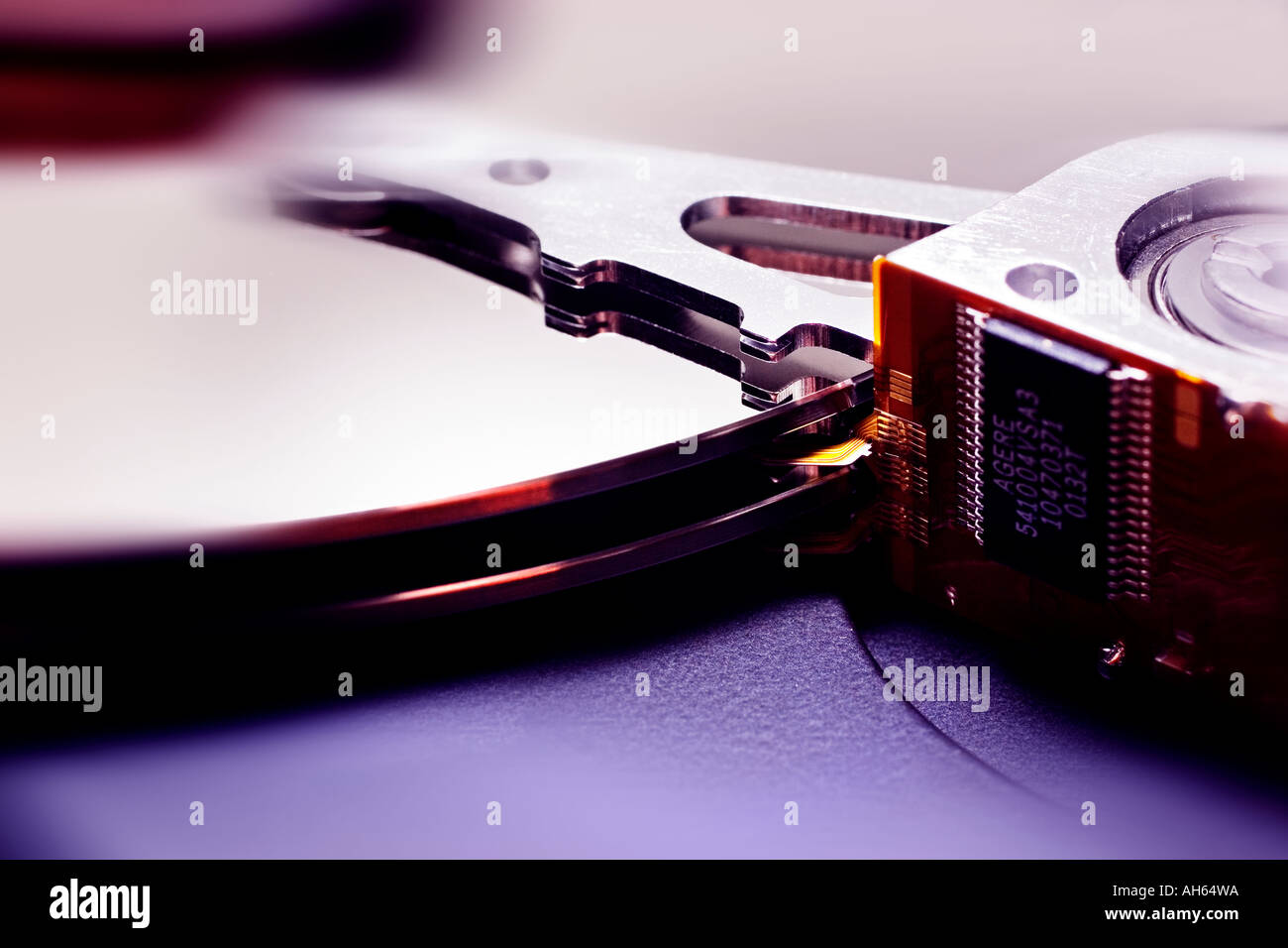 inside of a computer hard disk Stock Photo - Alamy