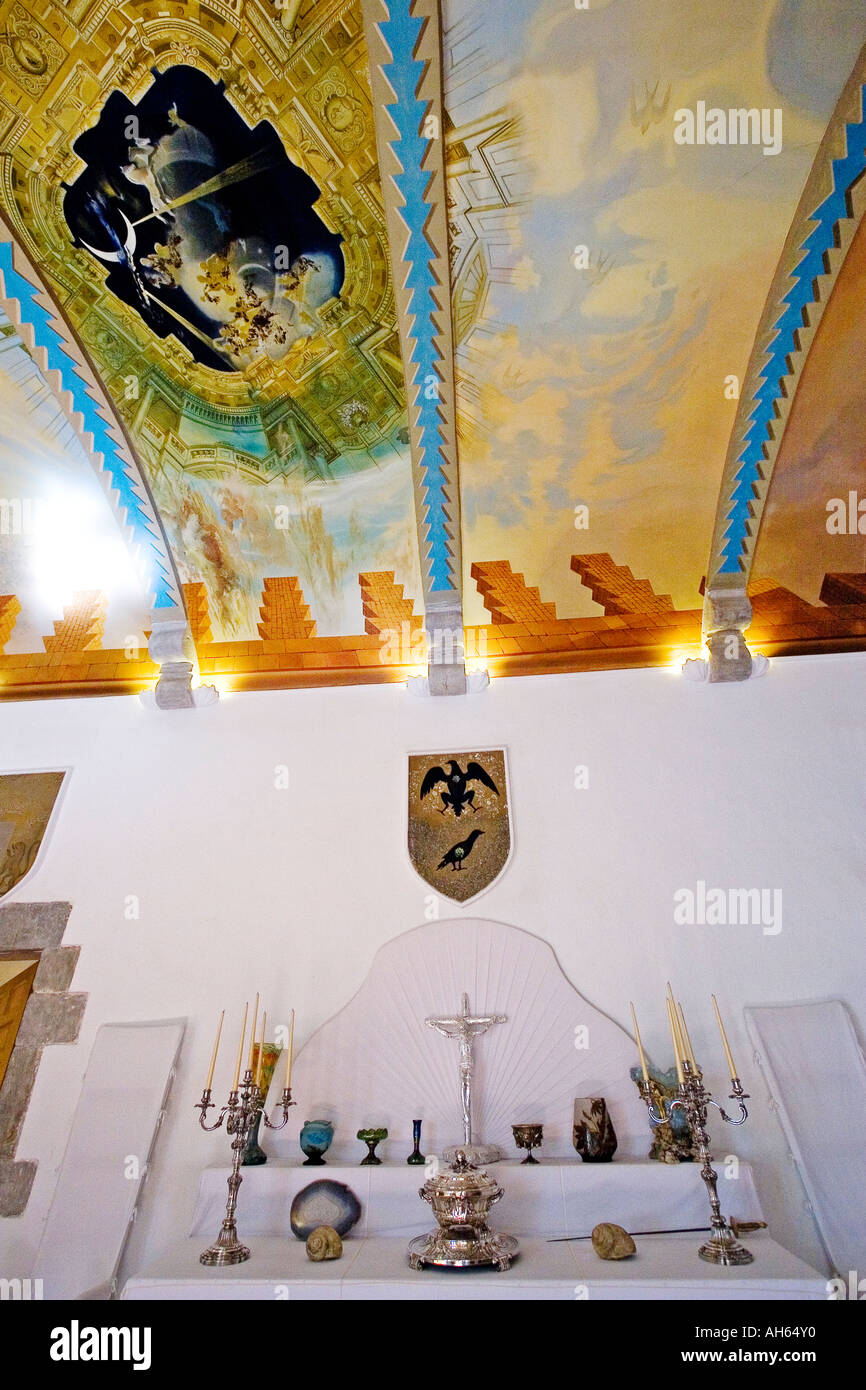 room of the house museum castle gala dali in pubol gerona catalonia ...