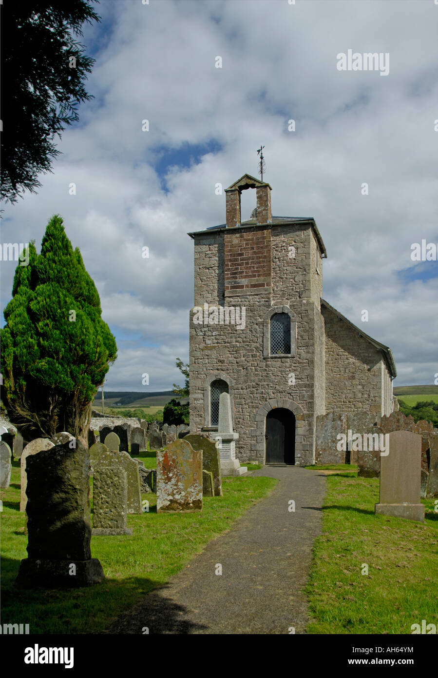 West tower , Church of Saint Cuthbert . Bewcastle , Cumbria , England ...