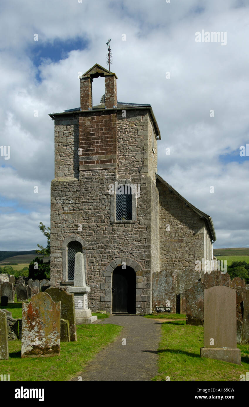 West tower , Church of Saint Cuthbert . Bewcastle , Cumbria , England ...