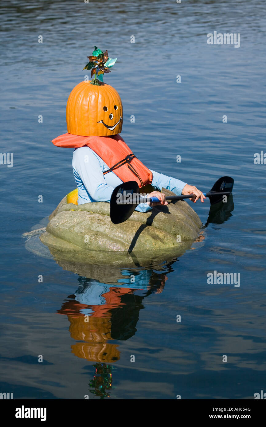 Giant Pumpkin Regatta at Pumpkinfest 2007 Cooperstown New York Stock ...