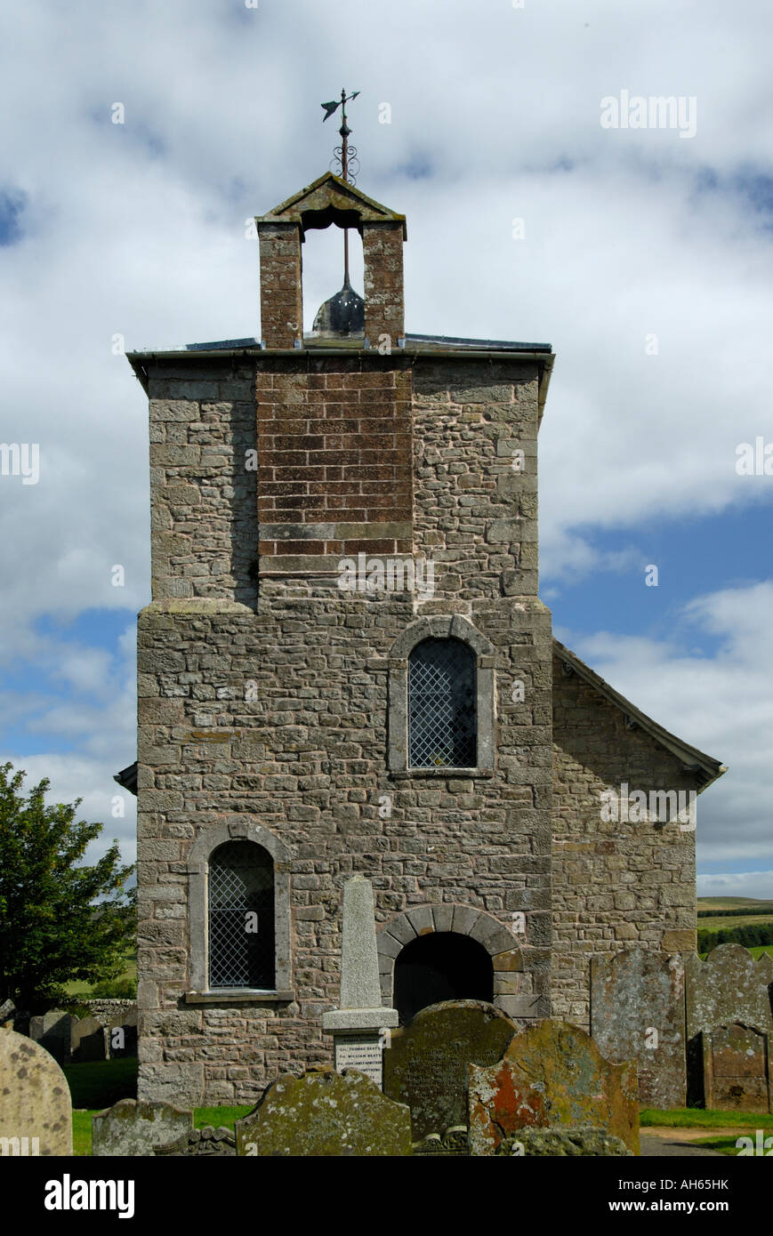 West tower , Church of Saint Cuthbert . Bewcastle , Cumbria , England ...