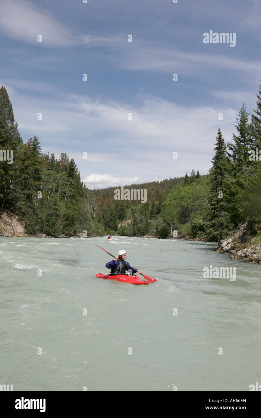 white water kayaking and rafting trip down the Taseko river in the ...