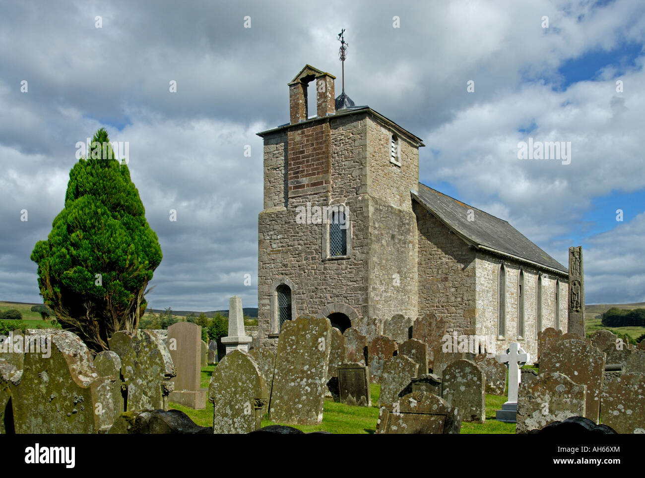 South West view , Church of Saint Cuthbert . Bewcastle , Cumbria ...