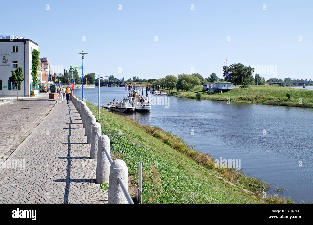 river elbe germany in wittenberge Stock Photo - Alamy