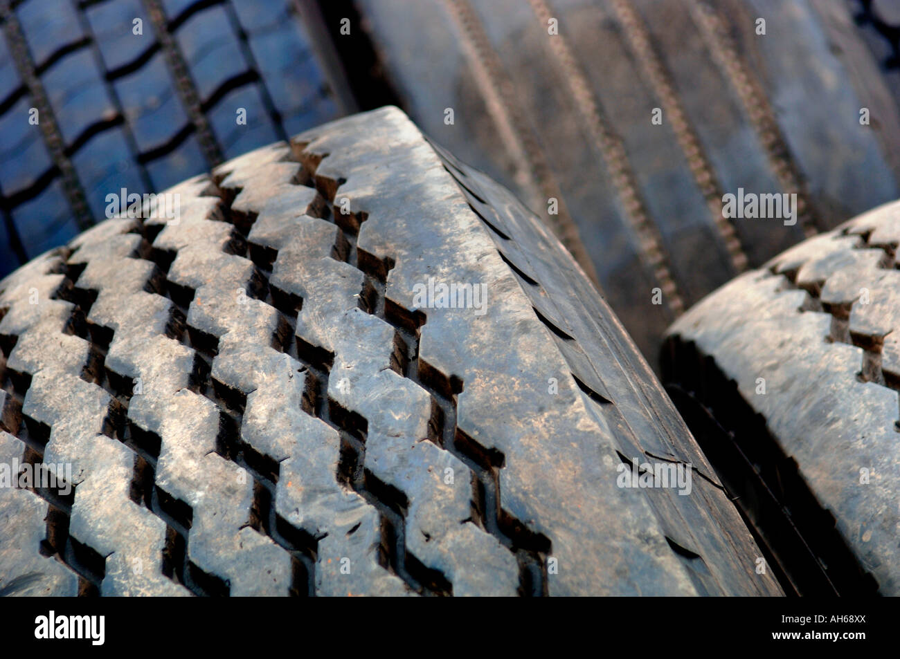 Closeup Of Tyre Treads Stock Photo - Alamy