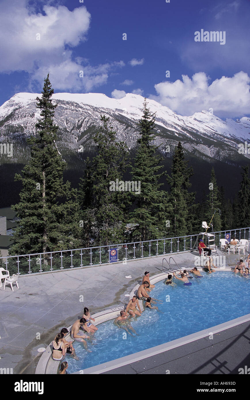 Banff Hot Springs Stock Photo - Alamy
