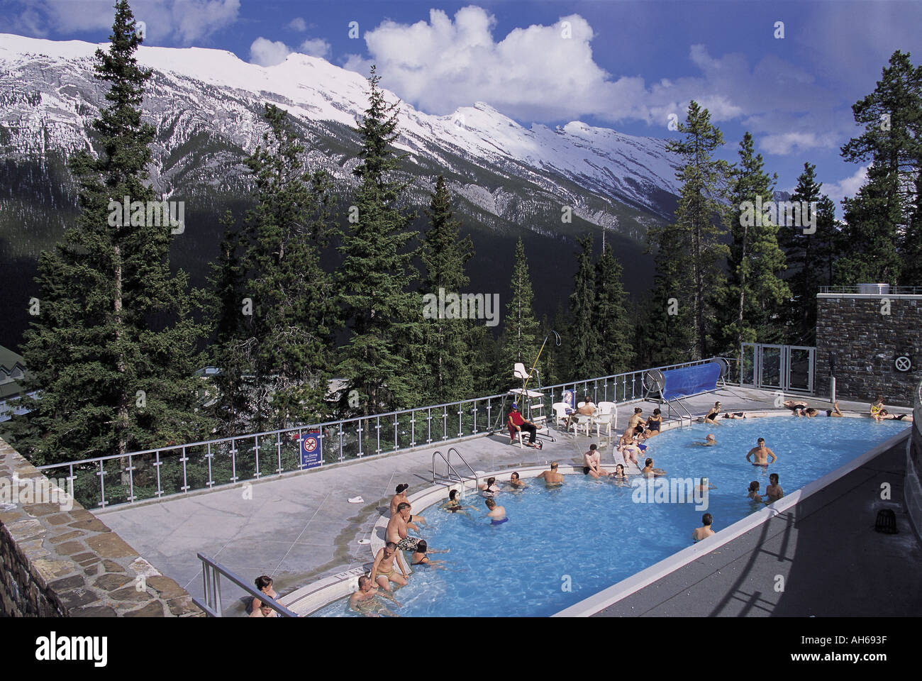 Banff Hot Springs Stock Photo - Alamy