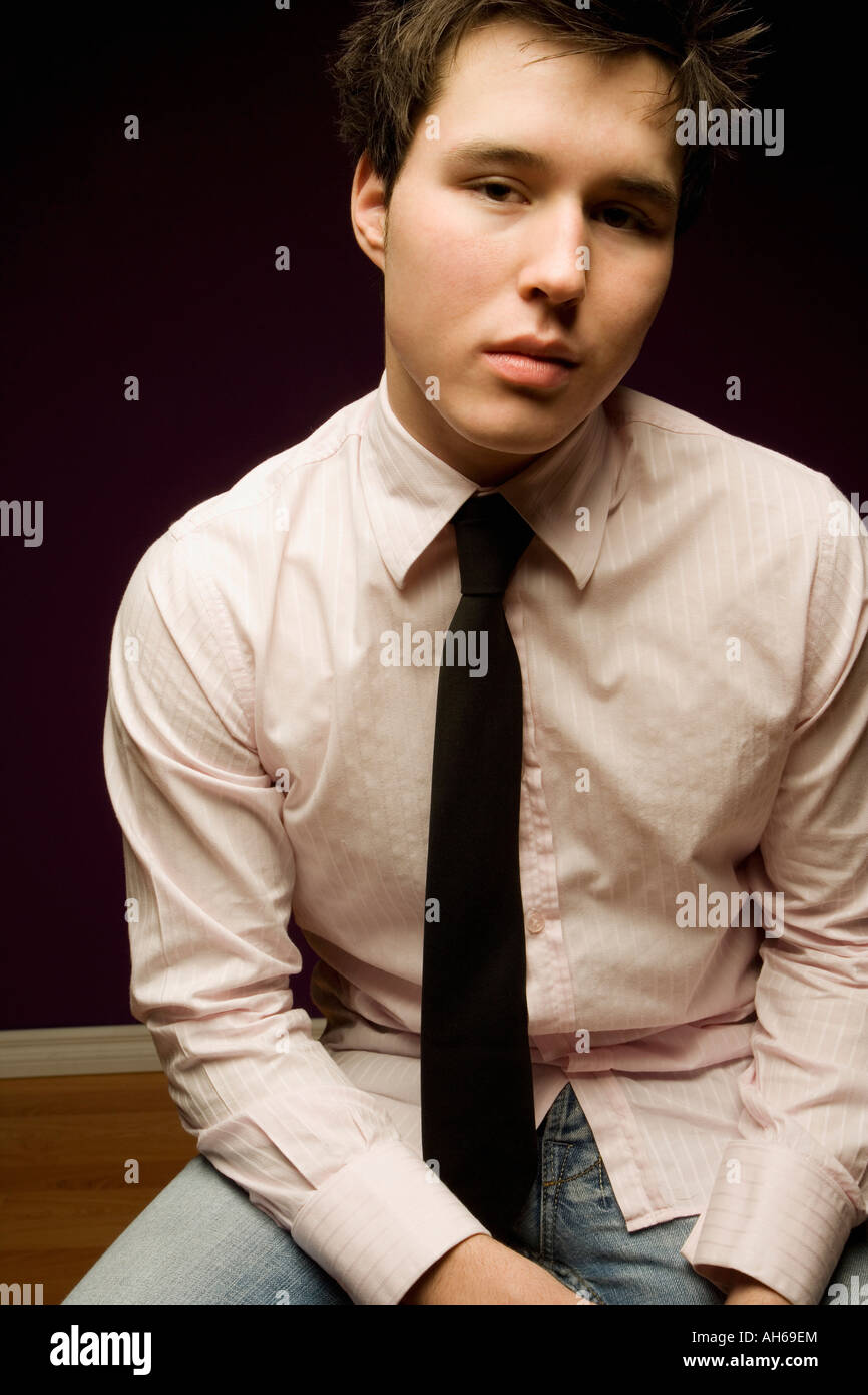 Vertical portrait disappointed caucasian young hi-res stock photography ...
