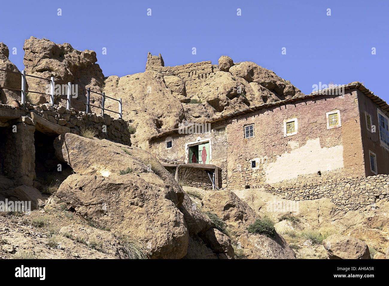 Houses in the village of Agouti High Atlas region Morocco Stock Photo ...