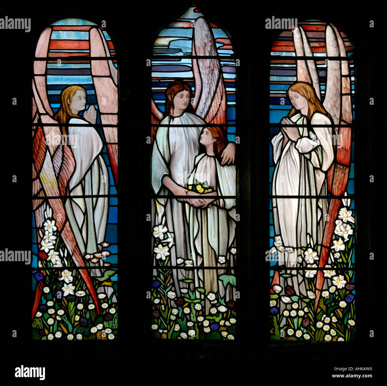 Baptistry window ( detail ) . All Saints Church , Orton , Cumbria ...