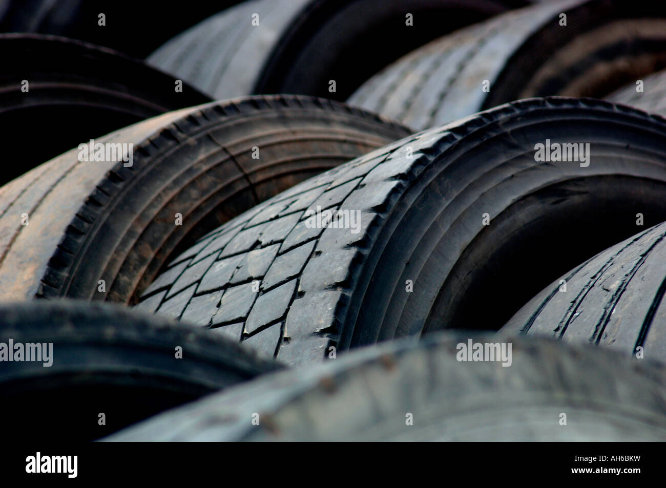 Closeup Of Tyre Treads Stock Photo - Alamy