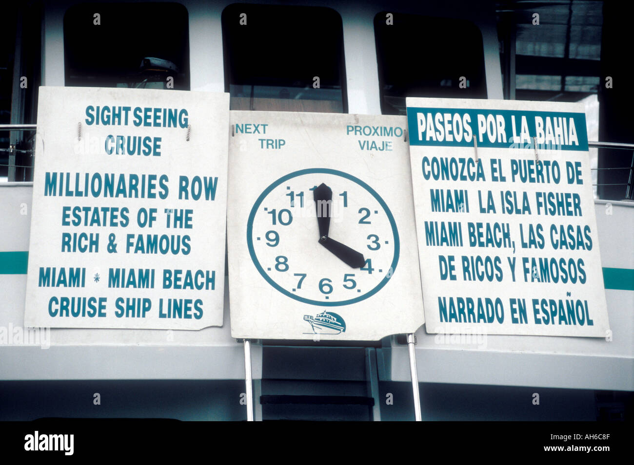 Sea trips advertising sign hi-res stock photography and images - Alamy