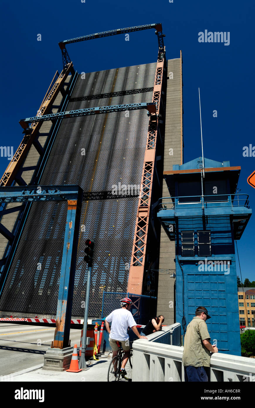 Seattle's Fremont Draw Bridge Stock Photo - Alamy