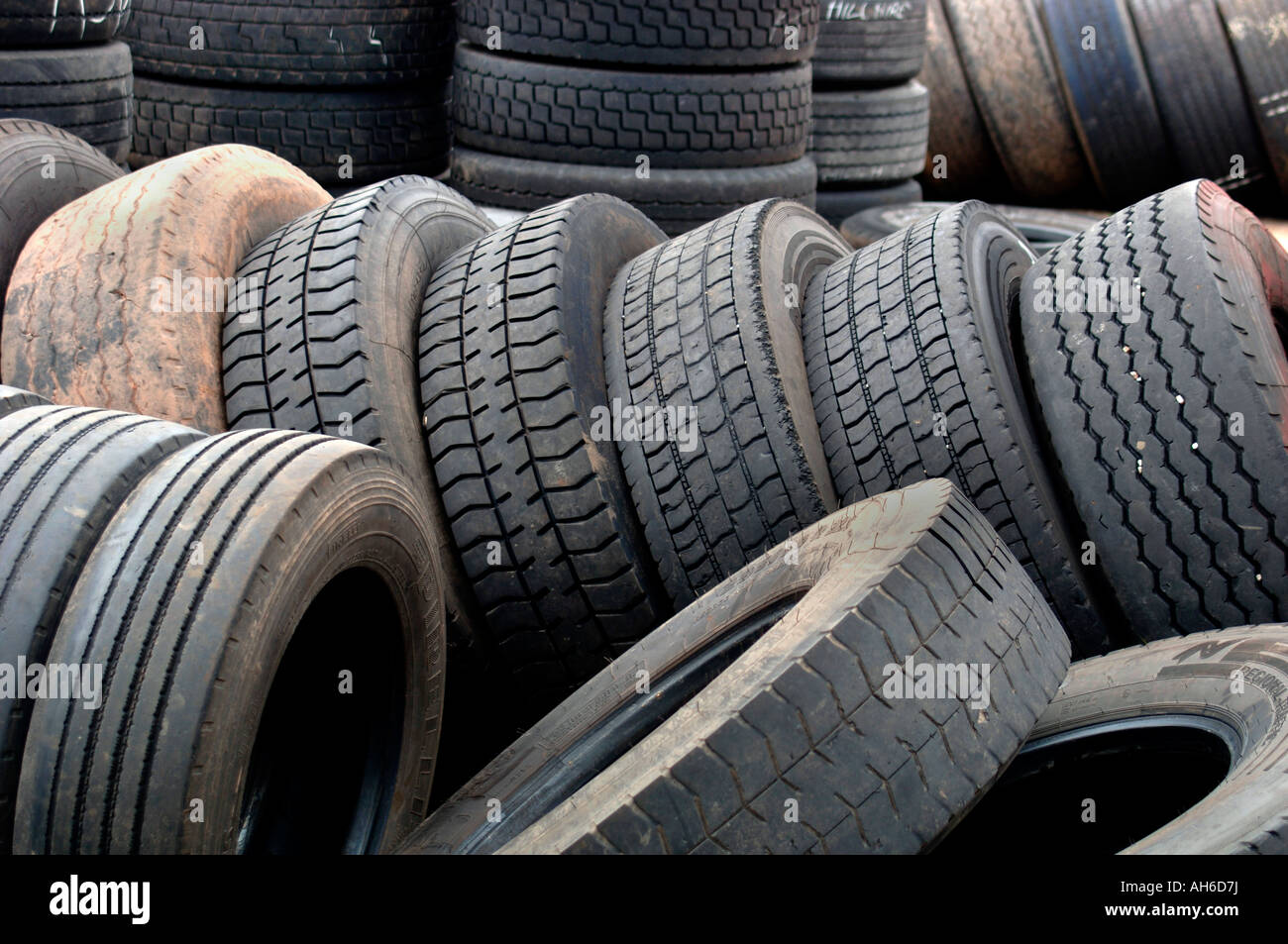 Closeup Of Tyre Treads Stock Photo - Alamy