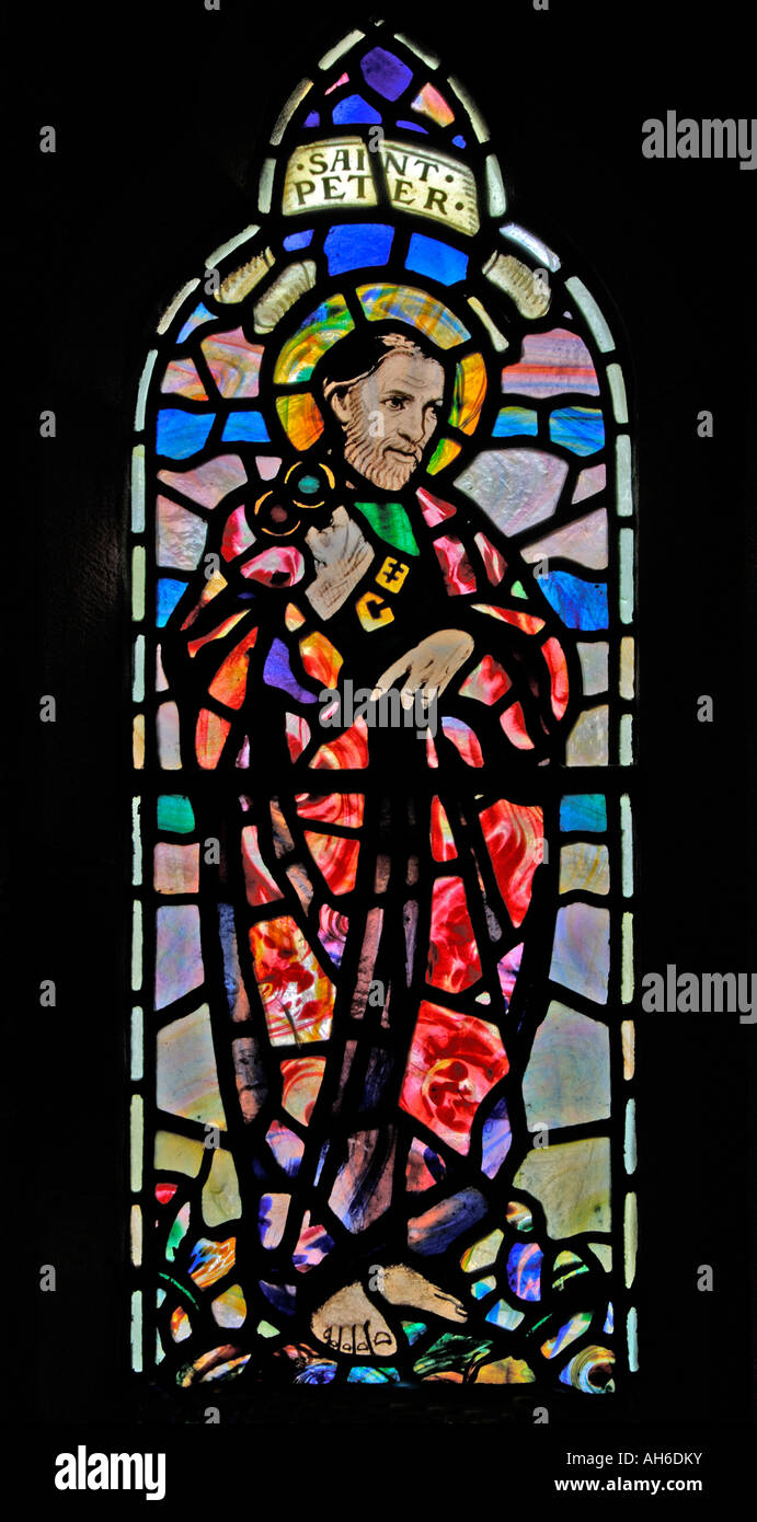 Saint Peter window. Church of Saint Peter, Great Asby, Cumbria, England ...