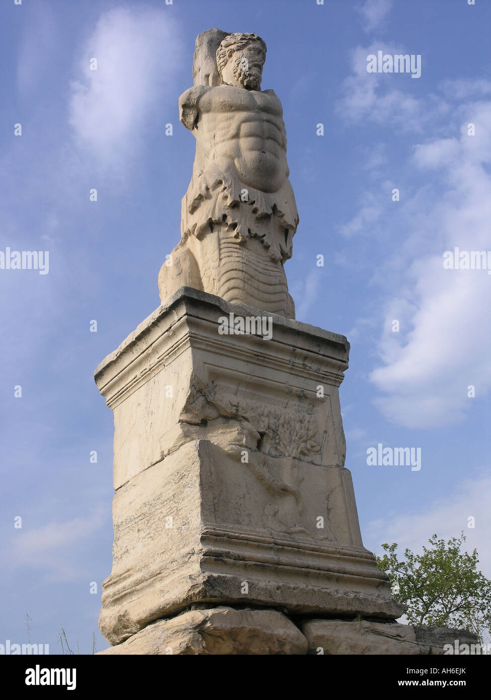 Triton statue in ancient agora Athens Greece Stock Photo - Alamy