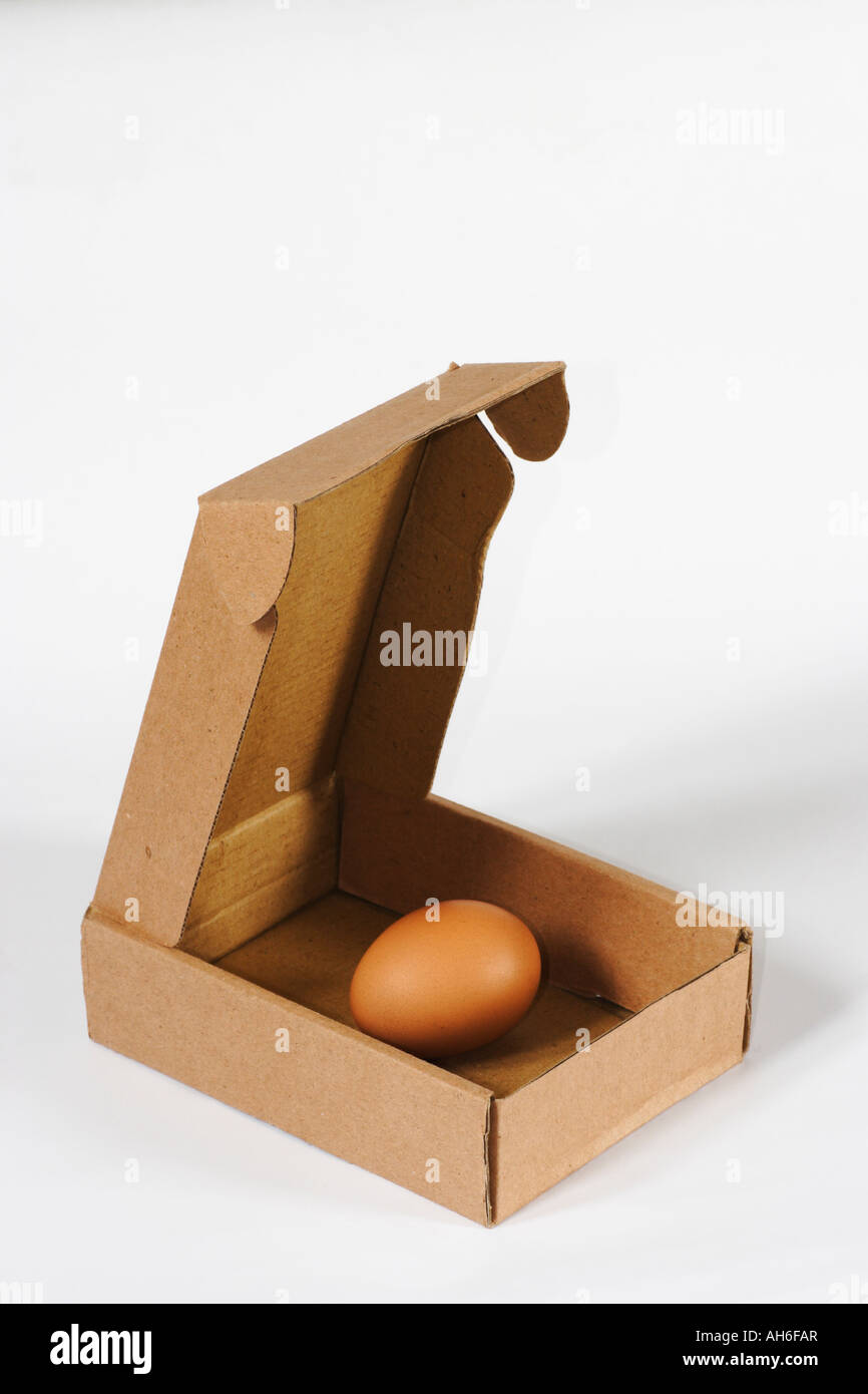 Egg in a box Stock Photo - Alamy