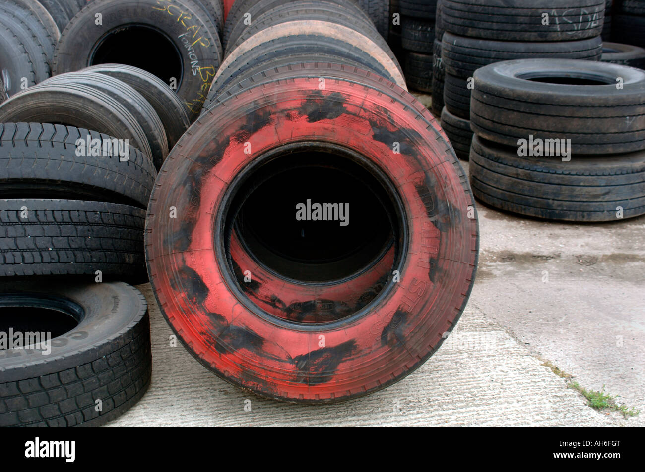Red tyres hi-res stock photography and images - Alamy