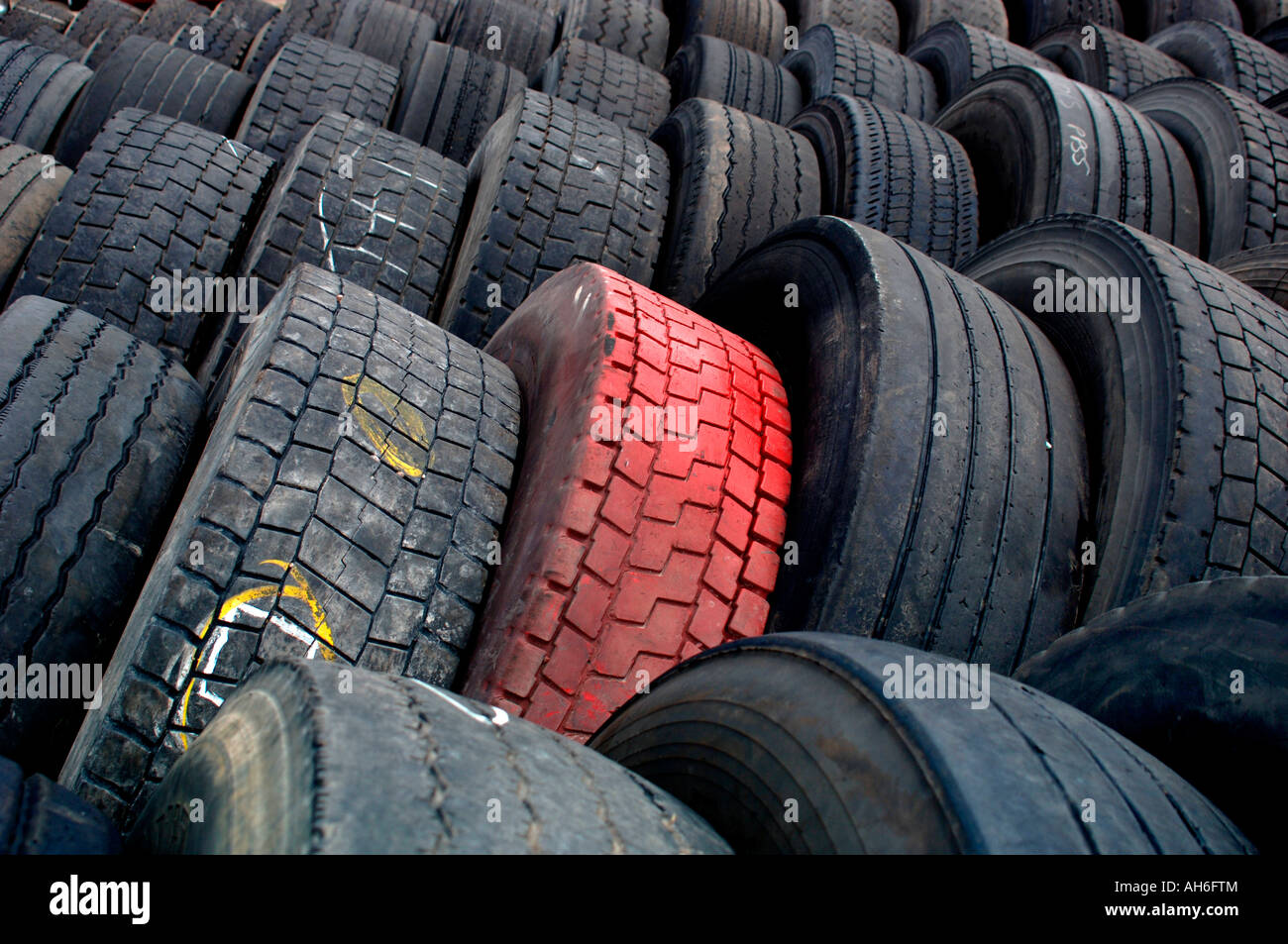 Closeup Of Tyre Treads Stock Photo - Alamy