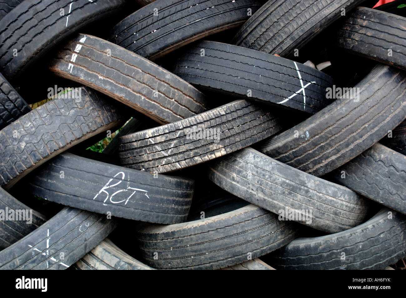 Wall Of Tyres High Resolution Stock Photography and Images - Alamy